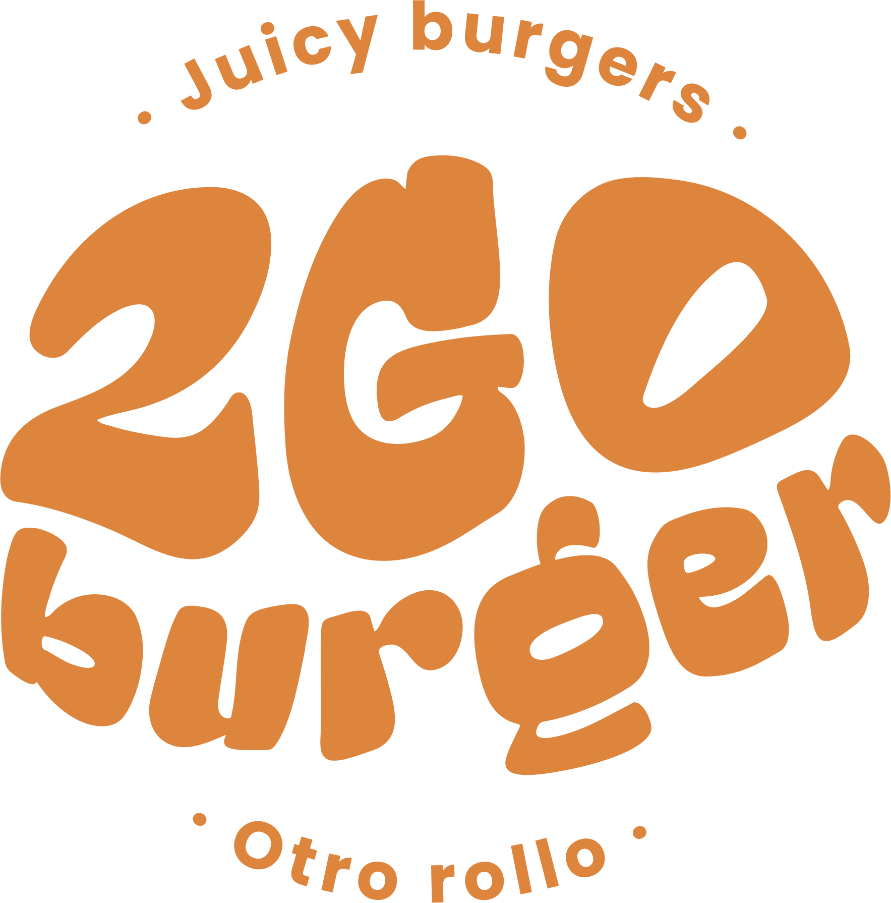 Carta de hamburgesas y acompañamientos 2GO Burger
